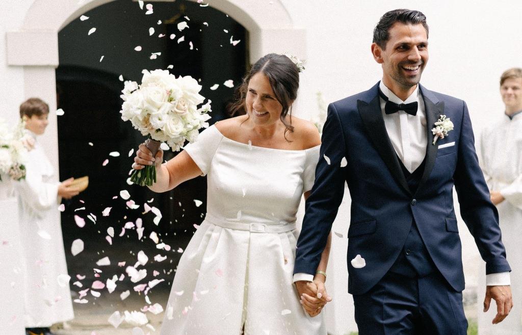 Julia Hofbauer und Benjamin Rieder gaben sich am Lamberg das Ja-Wort