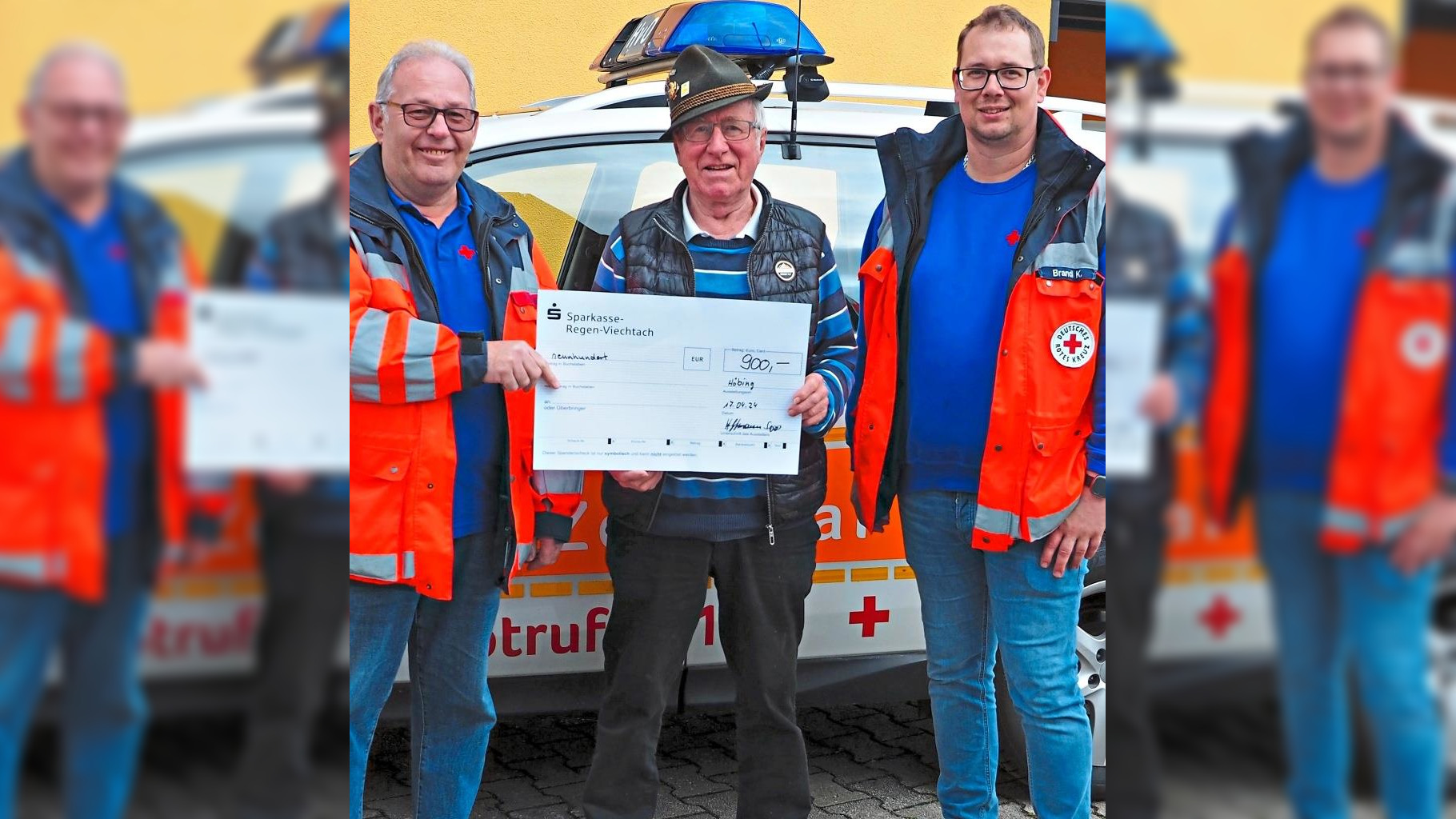 Josef Hoffmann übergibt Spende von 900 Euro