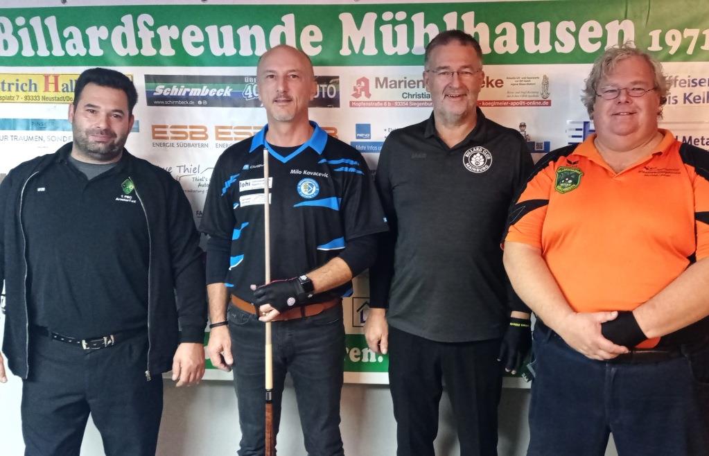 Siegfried Laubmayer ist 8-Ball-Bezirksmeister, Dieter Schuster kämpft ...