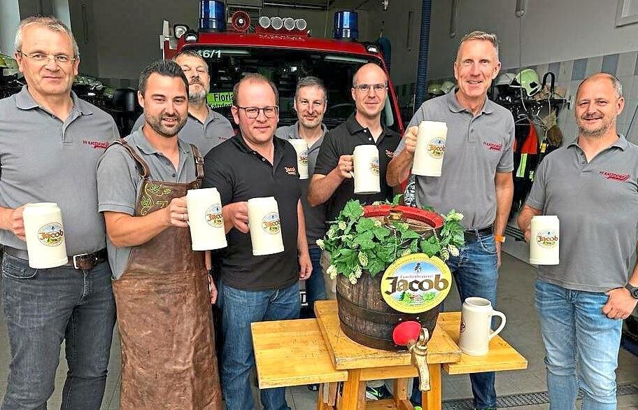Eine gelungene Bierprobe macht in Katzdorf Lust auf die Jubiläumssause ...