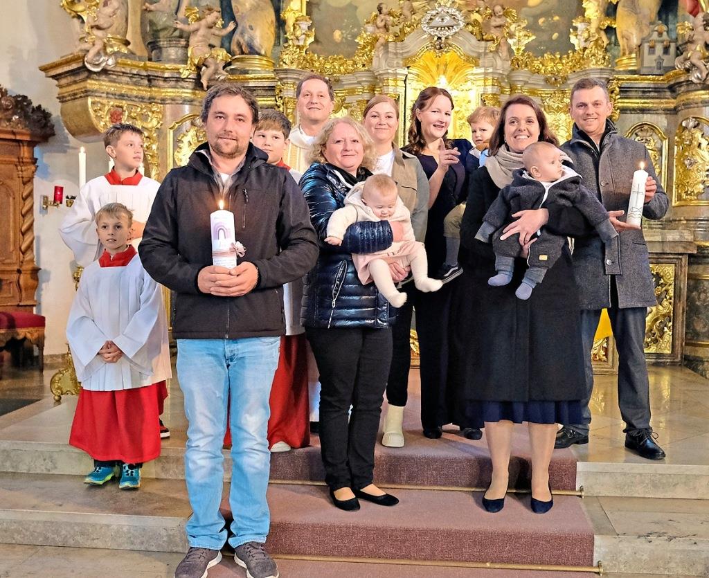 Doppeltaufe in Furth mit Jordan-Wasser