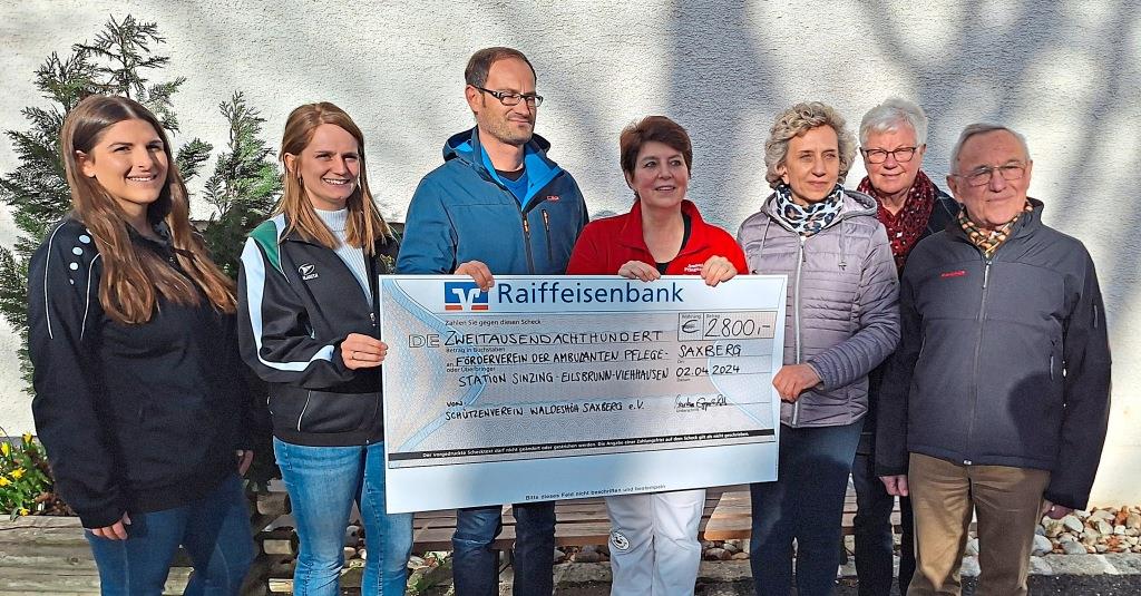 Faschingszug Saxberg bringt 2800 Euro