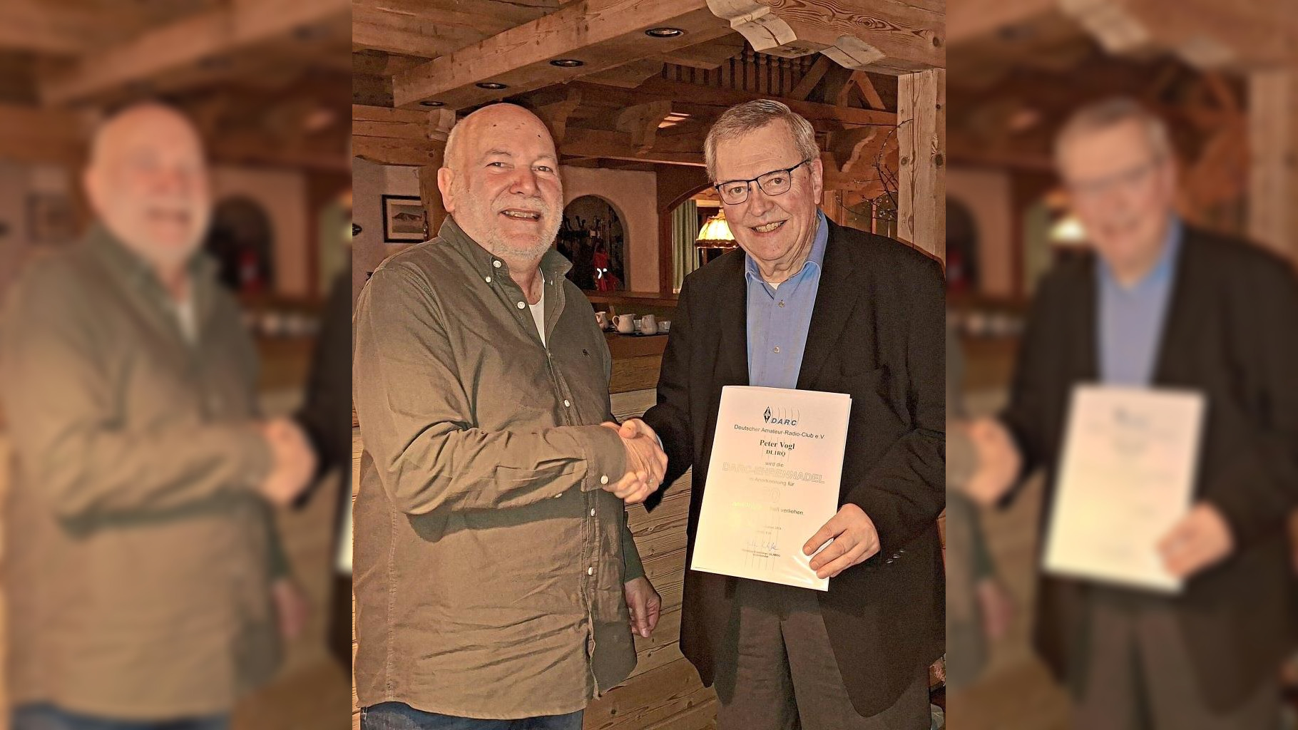 Peter Vogl für 60 Jahre Mitgliedschaft geehrt