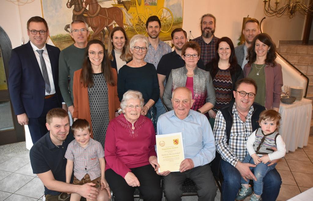 Theresia und Martin Erhard feiern Diamantene Hochzeit