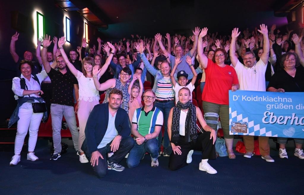 Auf Tour: Eberhofer-Trio begeisterte die Kinogäste im Cine-World in Cham