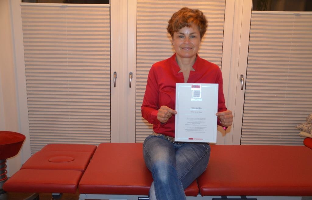 Auszeichnung vom Magazin FOCUS-Gesundheit für Sabine van der Weerd