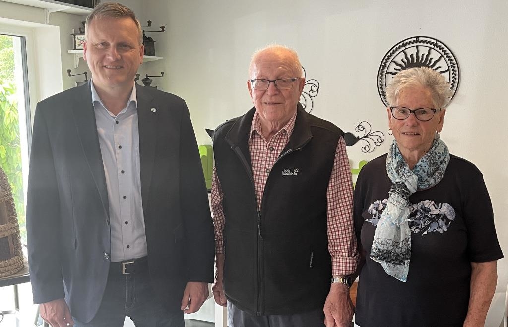 Brigitte und Siegfried Kretschmer kamen zur Gnadenhochzeit noch einmal ...