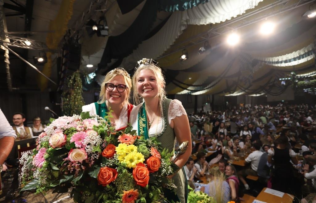 Anna-Lena Ostler aus Oberulrain wurde bei der Wahl zur Hopfenkönigin ...