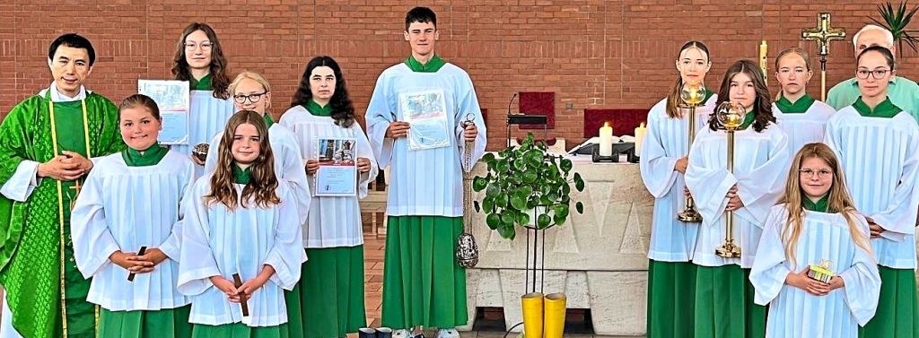 Langjährige Ministranten in Geigant verabschiedet