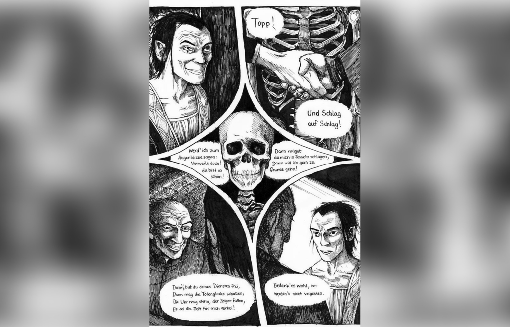 Nele Heaslip zeichnet Goethes „Faust“ als Comic - und interpretiert ihn ...