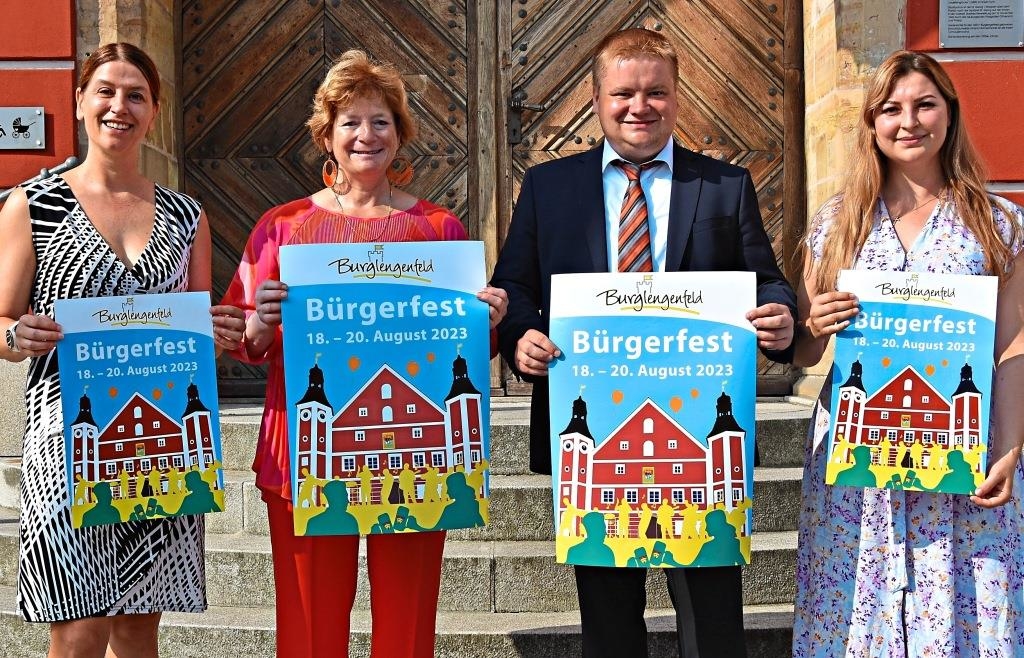 Bürgerfestplakat: Rathauschef Thomas Gesche freut sich über echten ...