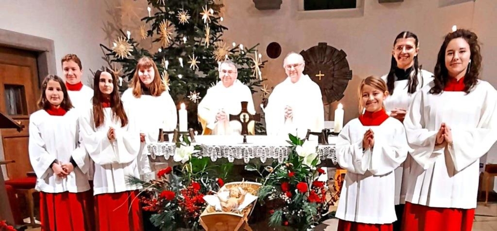 Weihnachten mit Christmette gefeiert