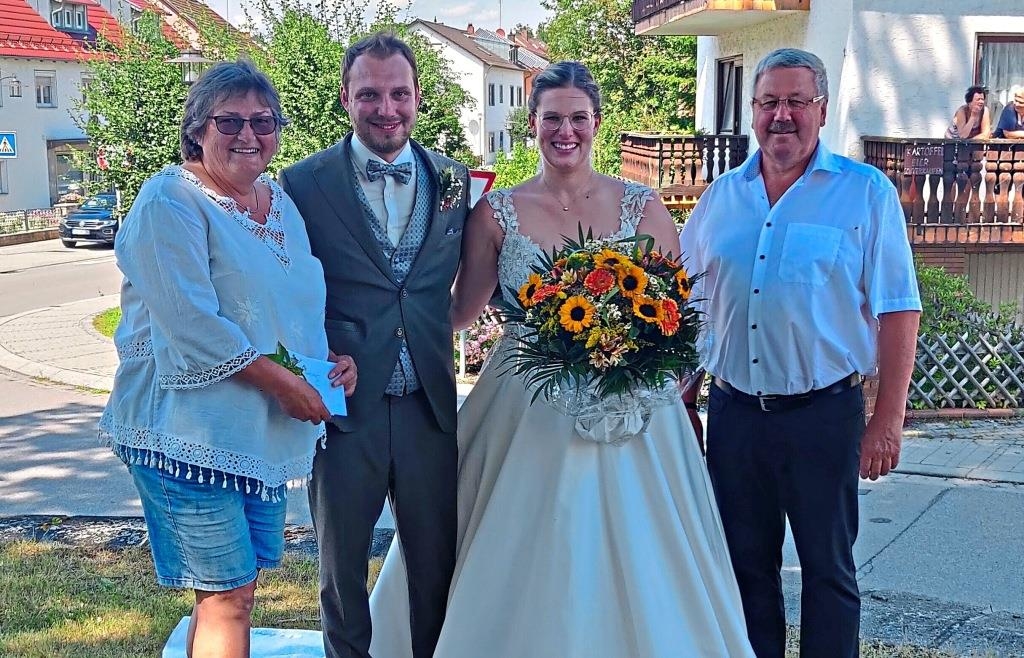 Katharina Beck und Stephan Seidl haben sich am Samstag in Bruck das ...